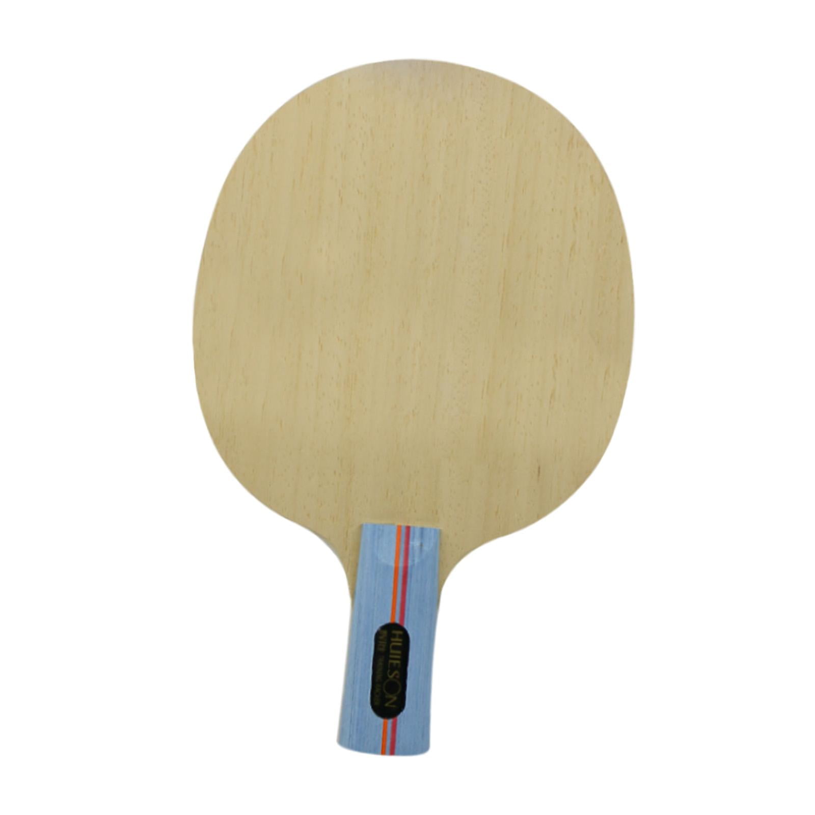 Table Tennis Racket Wooden Concave Grip Straight Grip for Indoor ...