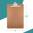 6 Clipboards Standard A4 Letter Size, 9x12.5 inch Wooden Clipboard with ...