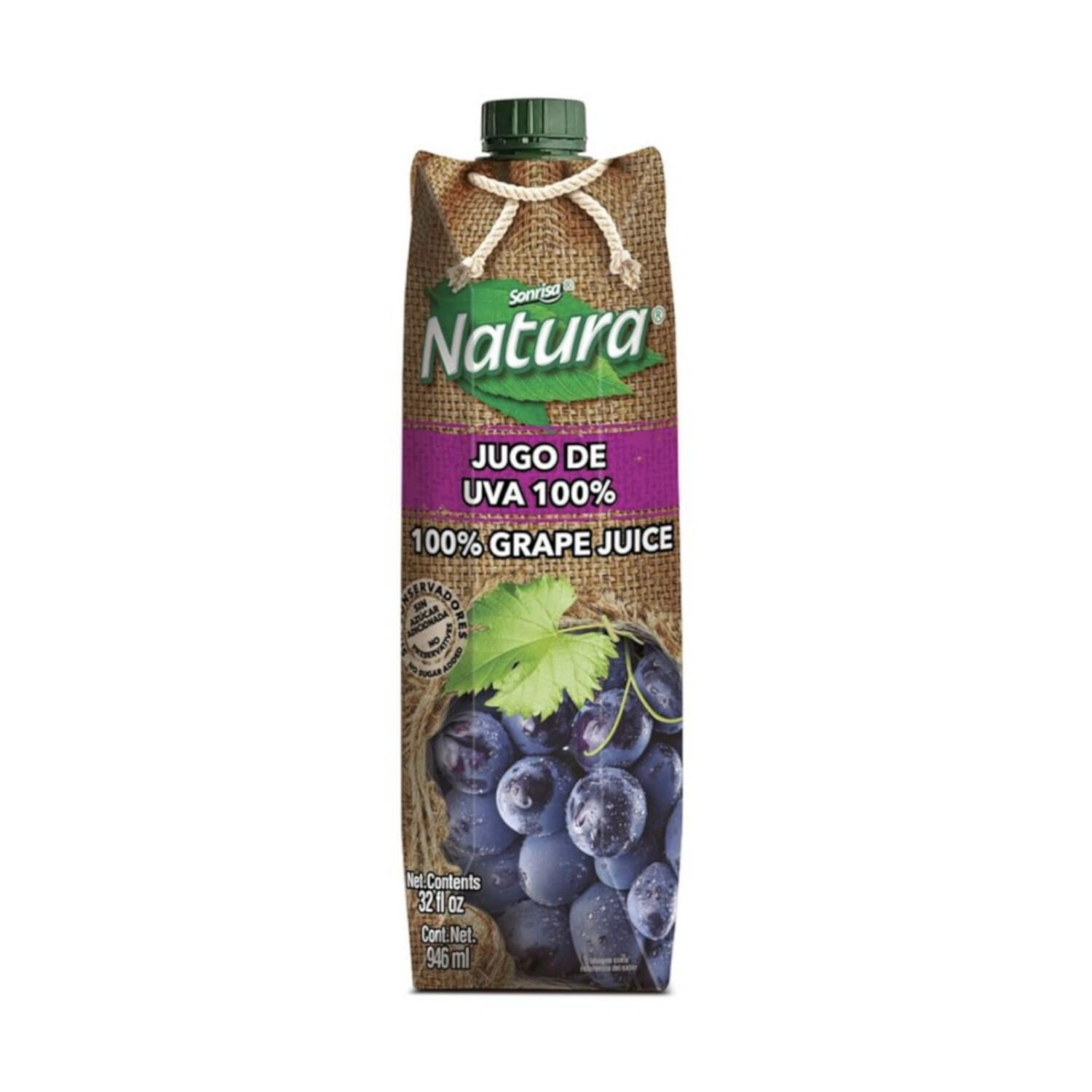 Pack de 12 Jugo Sonrisa Natura Uva 946 ml Sonrisa Natura Uva | Walmart ...