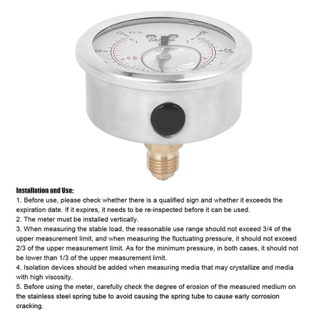 Pressure Gauge§vacuum Pressure Gauge§radial Pressure Gauge§oil Filled ...