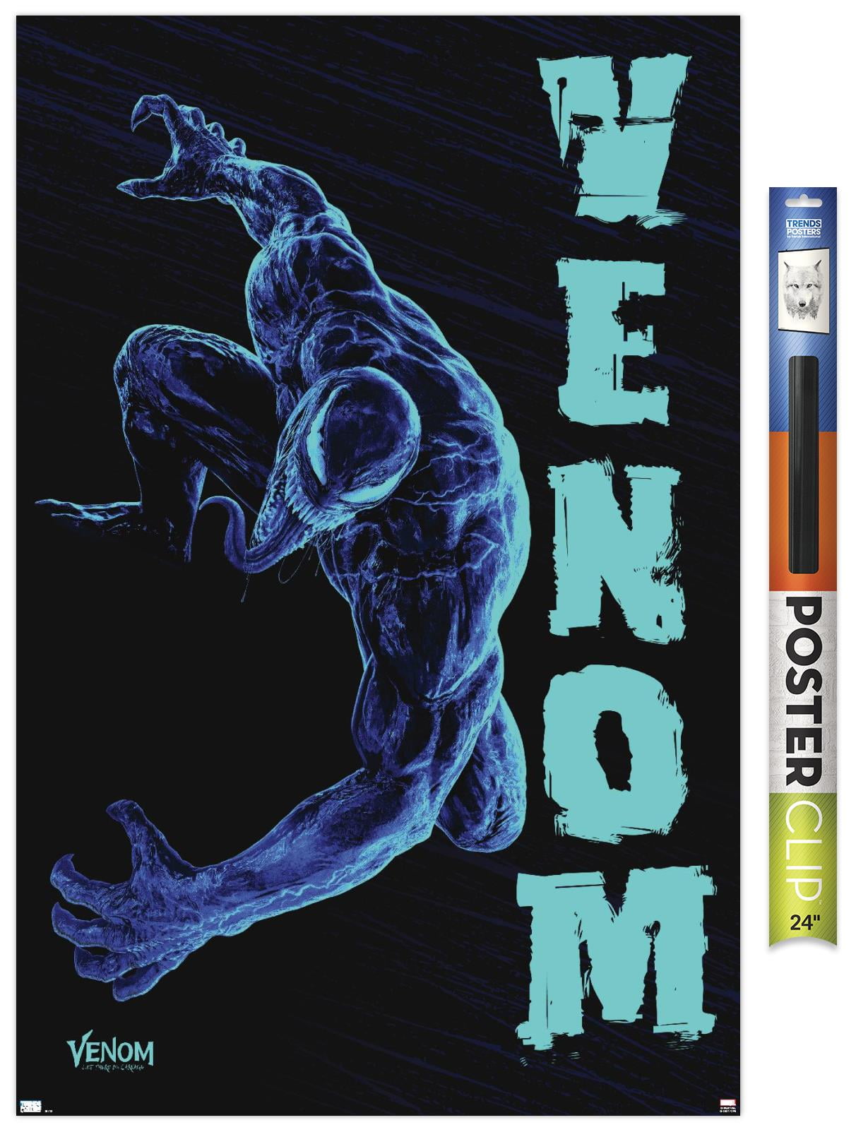 Marvel Venom: Let There be Carnage - Black and Blue Wall Poster, 22.375 ...