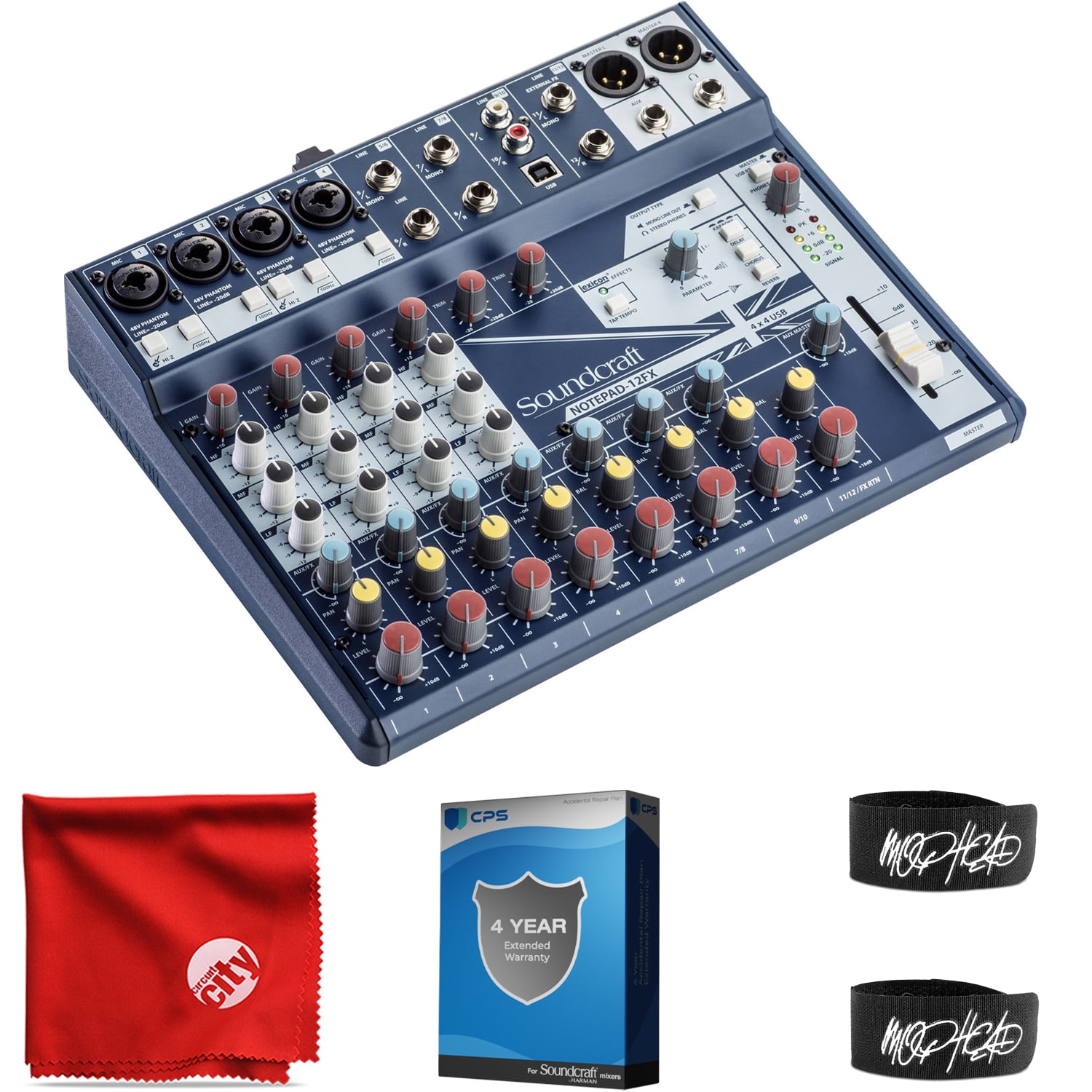 Soundcraft Notepad-12FX Small-format Analog Mixer USB I/O Lexicon ...