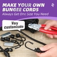 Bungee Cord Hook Kit - 5/16" x 66ft Rope, 20 Metal Hooks, 50 Hog Rings ...