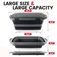 30L Collapsible Cutting Board with Locking Lid, Colander, and Dish ...