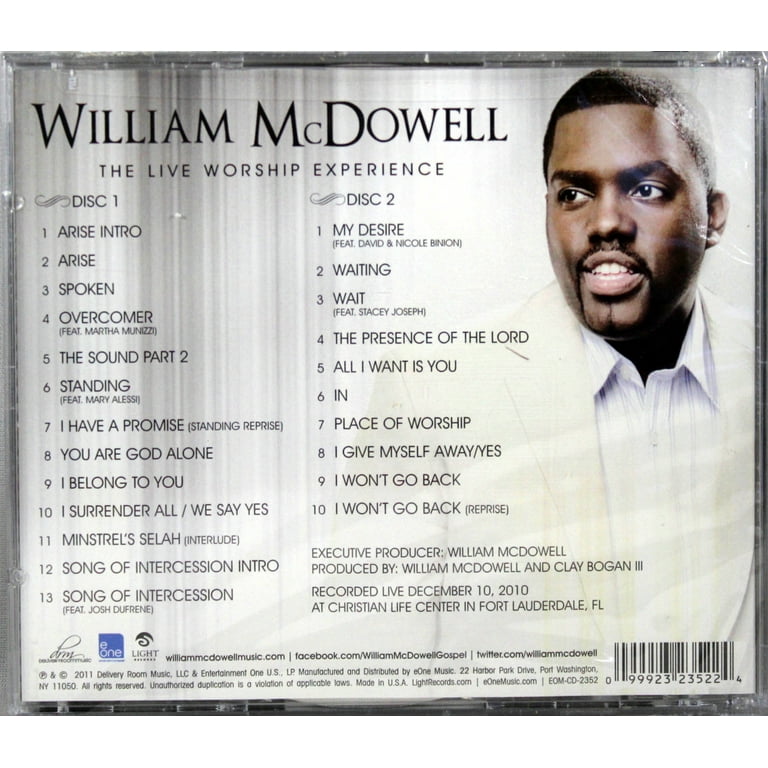 William Mcdowell New Cd