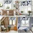 Abstract Geometric Squares Valances for Windows,Rod Pocket Valance for ...