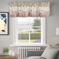 Abstract Colorful Wild Flower Valances for Windows Retro Linen ...