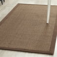 SAFAVIEH Natural Fiber Forrester Border Sisal Area Rug, Brown, 4' x 6 ...