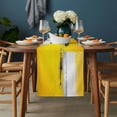 Abstract Graffiti Art Table Runner 13x60 inch Gary Yellow Color ...