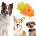 Carrot Shape Slow Feeder Dog Treats Dispenser Toy For Snacks To Prevent ...