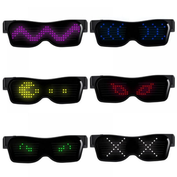Clearance Bluetooth Party Magic LED Glasses By APP Control Luminous ...
