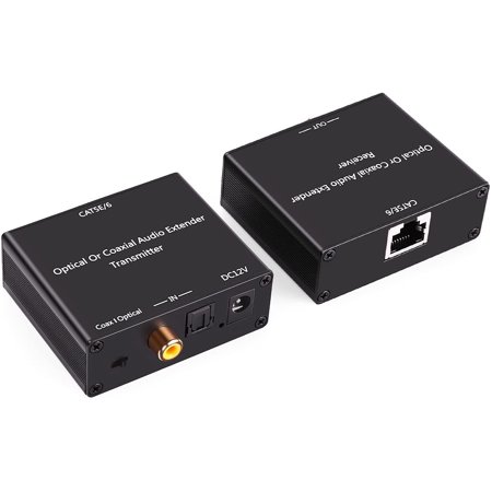 500ft Digital Optical/Coaxial Digital Audio Extender/Converter Over ...