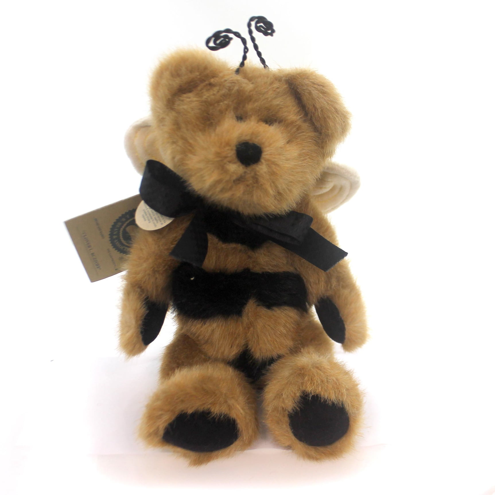 Boyds Bears Plush CLOVER L BUZZOFF Fabric Summer Bee Sting Teddy Bear ...