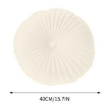 dajkiuy Decorative Round Pleated Throw Pillows, Classy Accent Pumpkin ...