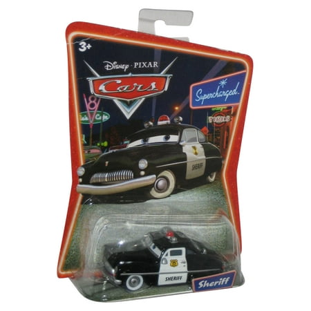 Disney Pixar Cars Sheriff Cop Police Supercharged Mattel Die-Cast Toy ...