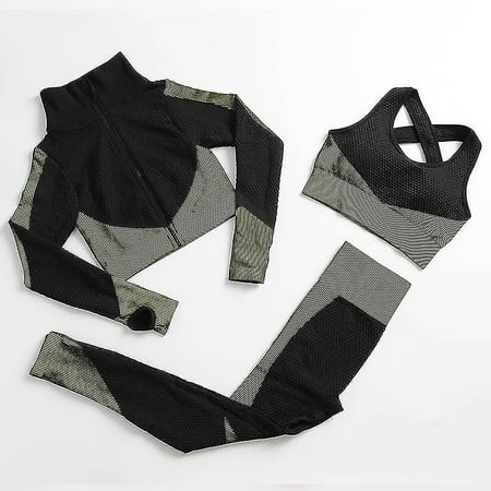 2/3 Piece Yoga Et Bar Ig-waited Tigt Pant Gym Exercie Cloting Uitable ...