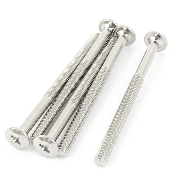 Unique Bargains M6 x 85mm Male Thread Flat Head Countersunk Bolts ...