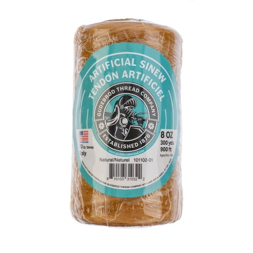 Gudebrod Sinew 300 Yards (900 ft) Natural Artificial Sinew Thread, 8oz ...