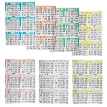 American Games Bulk Daubers Bingo Paper Game Cards - 3 cards per sheet ...