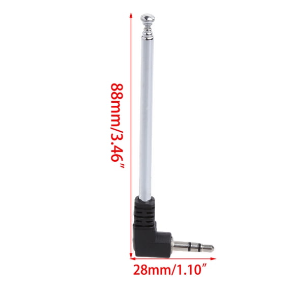 Eightwood Universal AM/FM Telescopic Antenna Kit, 75 Unbal F Type, DAB ...