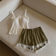 AGKIZG Women Lace Cami Pajama Set with Chest Pad for Daily Wear ...