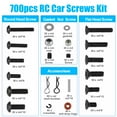 TSV 700pcs Universal RC Screw Kit, Screws Assortment Set Fit for ...