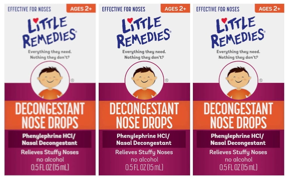 Little Noses Decongestant Nose Drops for Infants and Children's, 0.5 Oz ...