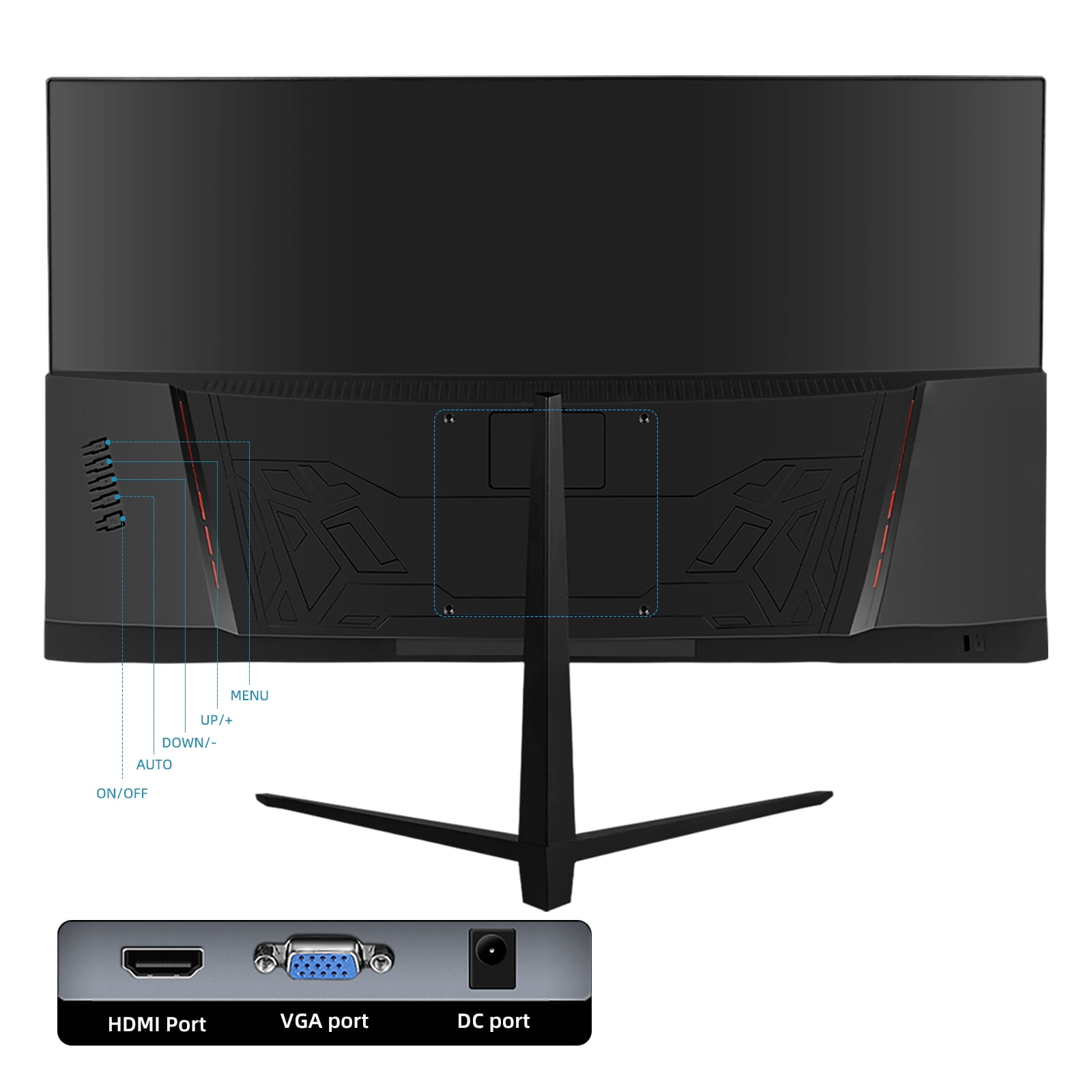 Buy KENOWA 23.8 inch Ultra Slim 75Hz 1080P LCD Computer Monitor, 300 CD ...