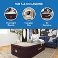 "Bestway Twin Size Inflatable Air Mattress Bed, 20"" with Built-in Pump, Maroon" - Walmart.com