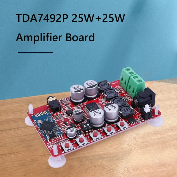 Tablero Amplificador Placa amplificadora TDA7492P con interfaz AUX compatible con Bluetooth CSR4 ...