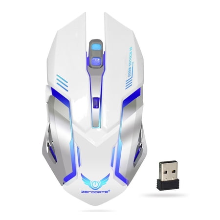 X70 7 LED Backlit USB Rechargeable Gaming Mouse 2.4GHz Wireless Optical ...