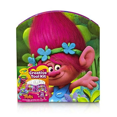 Crayola; Trolls Creativity Tool Kit; Art Tools; Washable Markers ...