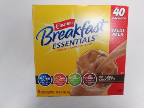 Carnation Breakfast Essentials 40-1.26oz Packets - Rich Milk Chocolate ...