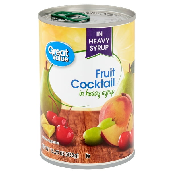 Great Value Fruit Cocktail in Heavy Syrup, 15.25 oz - Walmart.com ...
