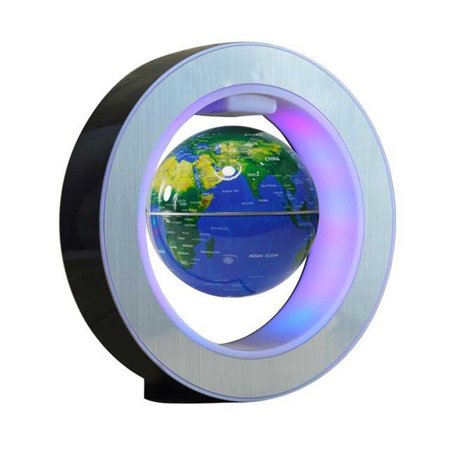 Magnetic Levitation Floating Globes Led Light Self-rotating World Map ...