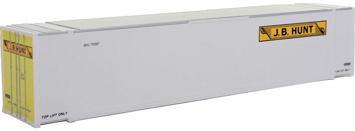Walthers HO Scale 48' Smooth-Side Shipping Container J.B. Hunt ...