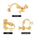 Brass Screw On Clip-on Earring Findings Spiral Ear Clip For Ears Golden ...