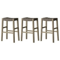 Maven Lane Adrien Counter Stool, Reclaimed Oak, Ronan Stone Vegan ...