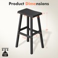 Bifanuo HDPE Outdoor Bar Stools Set of 2, 29" Modern Resin Bar Height ...