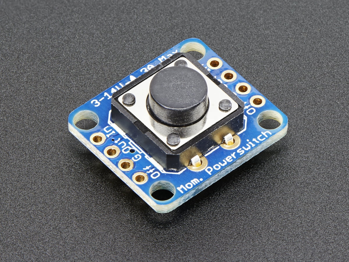 Adafruit Push-button Power Switch Breakout - Walmart.com