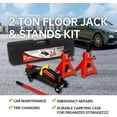 2 Ton (4400 lbs) Low Profile Hydraulic Floor Jack, Equipped with Blow ...