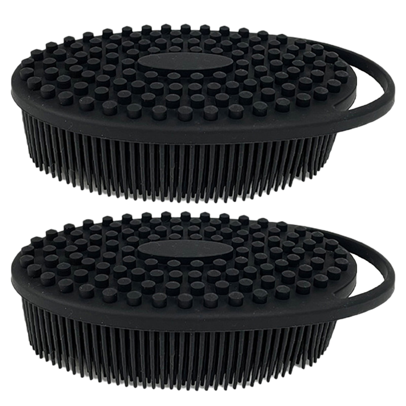 FaLX 2-Pack Soft Bristles Silicone Body Scrubber Brush - Deep Cleansing ...