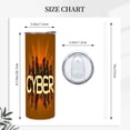 20 oz Stainless Steel Insulated Tumbler - Futuristic Cyber Design with ...