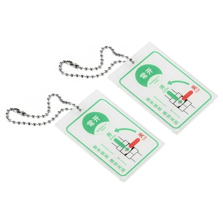Valve Identifier Tag, 2 Pack Acrylic Normally Open Valves Status Sign ...
