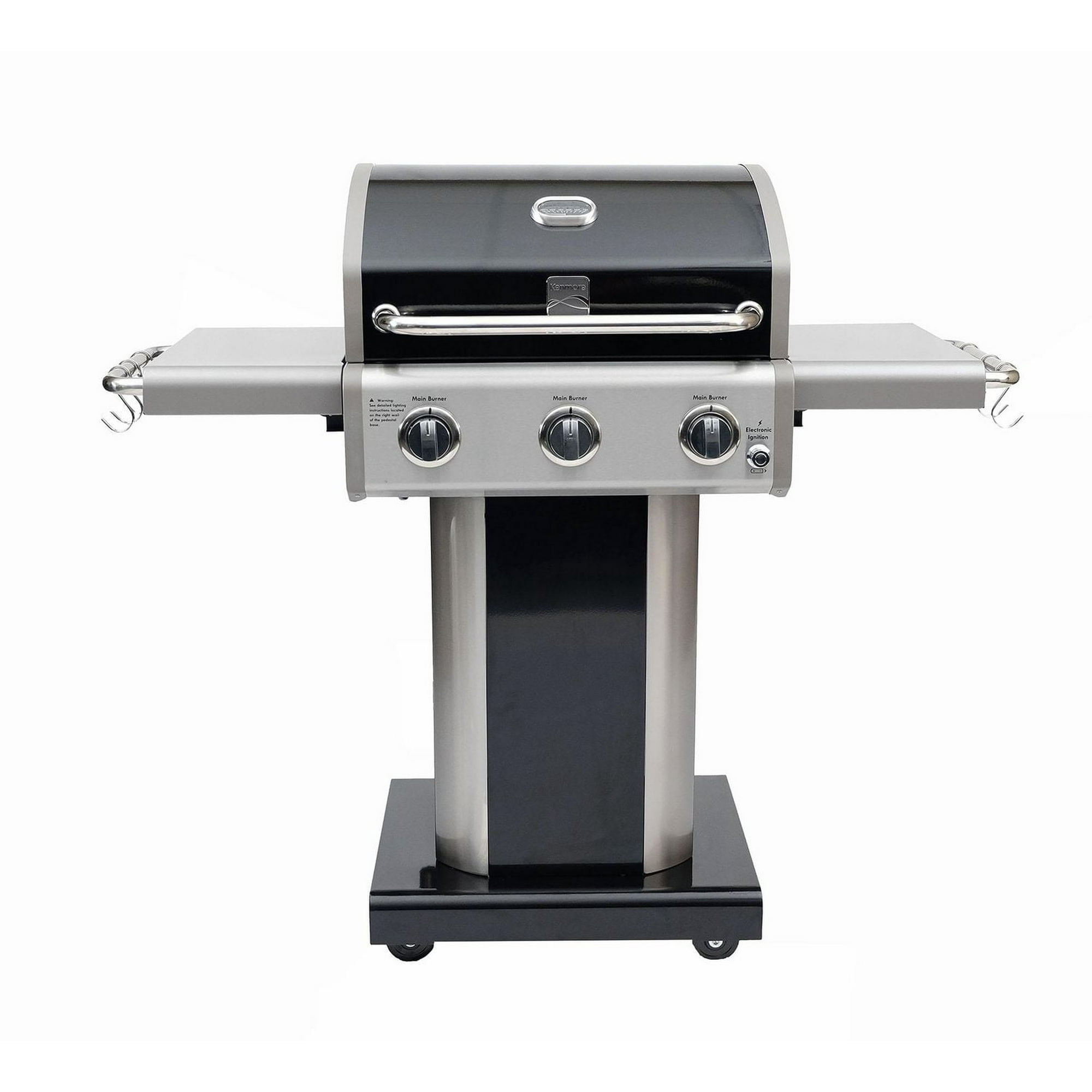 Click here for Kenmore 3 Burner Pedestal Gas Grill - Black prices