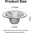 20 count Bathroom Sink Drain Strainer Screen Mesh, 2.75'' Stainless ...