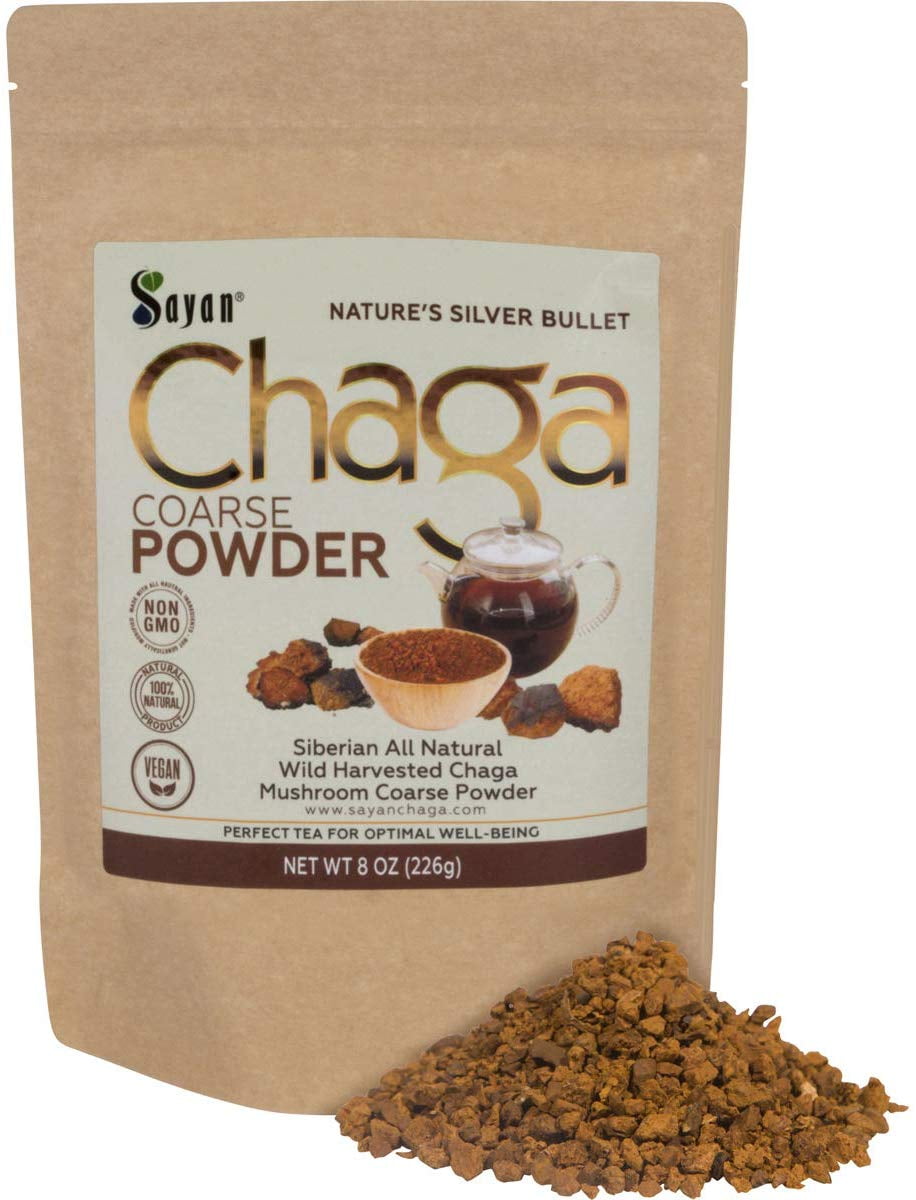 Sayan Herbal Tea Supplement Siberian Raw Ground Chaga Powder 8 oz (226g ...