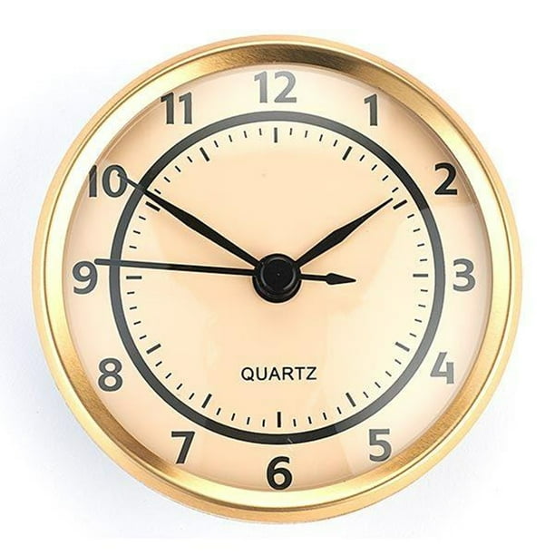 Clock Fit-up-Arabic w/Ivory Dial and Brushed Gold Bezel - Walmart.com