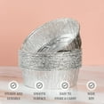 PLASTICPRO 8” Round Disposable Pans Non Stick Aluminum Foil Baking Pans ...