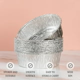 PLASTICPRO 8” Round Disposable Pans Non Stick Aluminum Foil Baking Pans ...